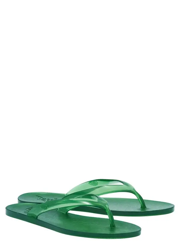 ANCIENT GREEK SANDALS Jelly Flip Flops - Green