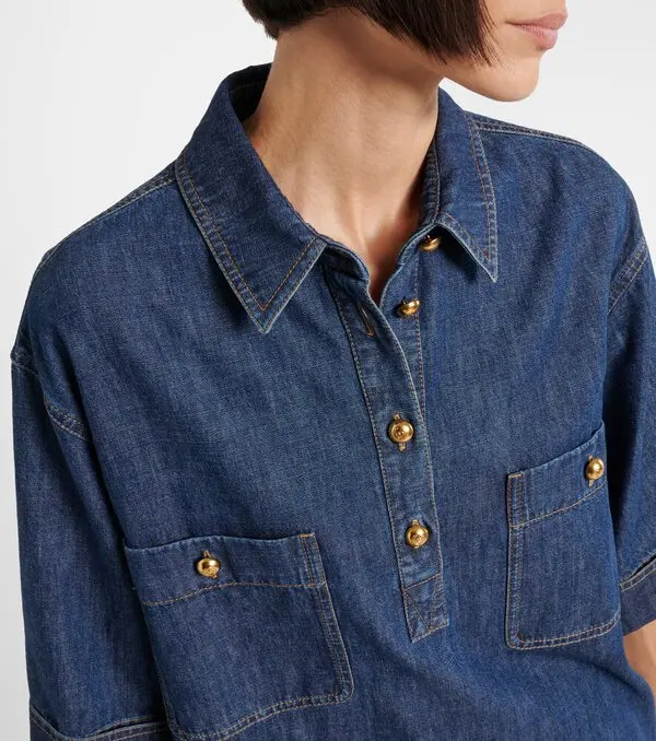 Valentino Garavani Denim Shirt Dress