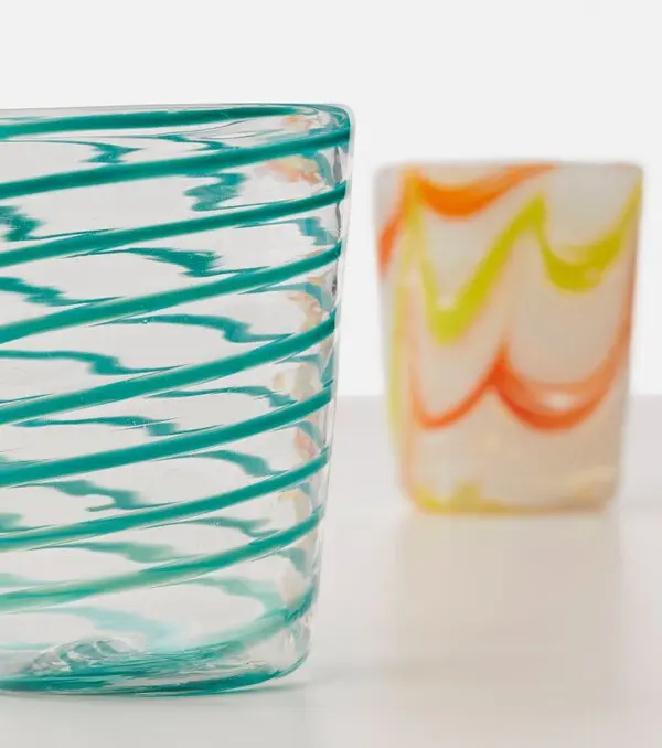 CABANA Giravolta Set Of 2 Glasses - Green