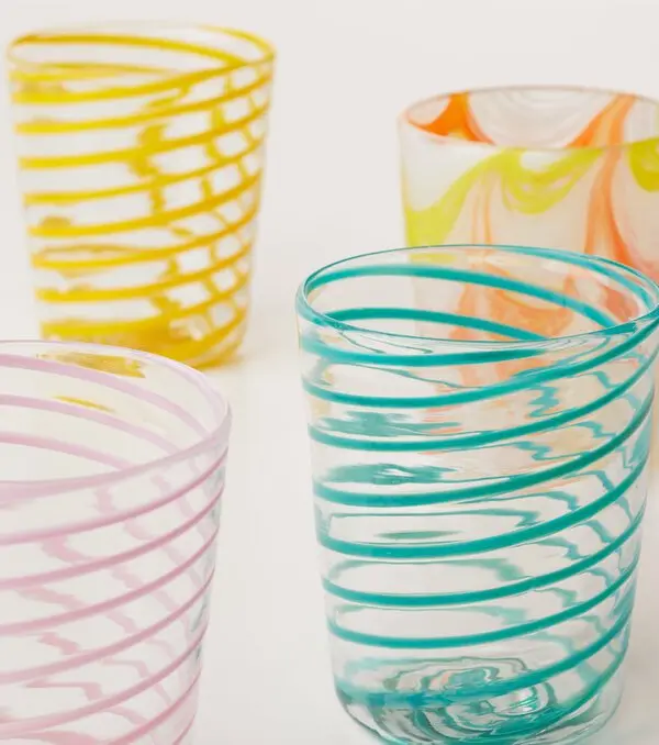 CABANA Giravolta Set Of 2 Glasses - Green