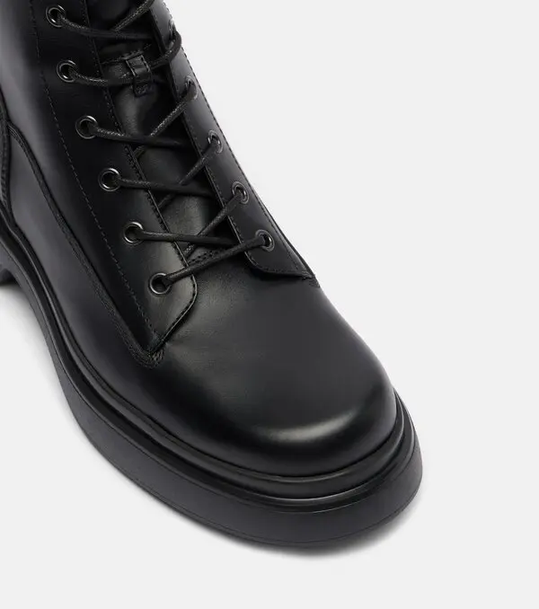 TOD'S Leather Combat Boots