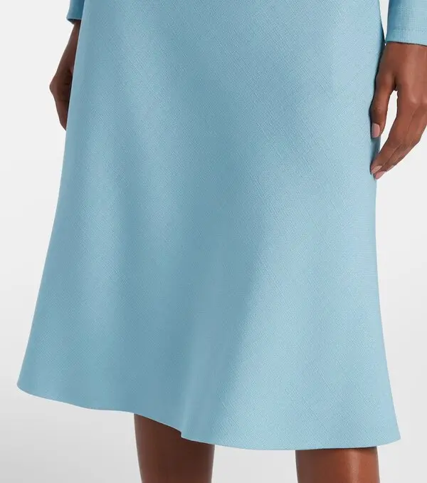 Valentino Garavani Vlogo Canvas Midi Skirt