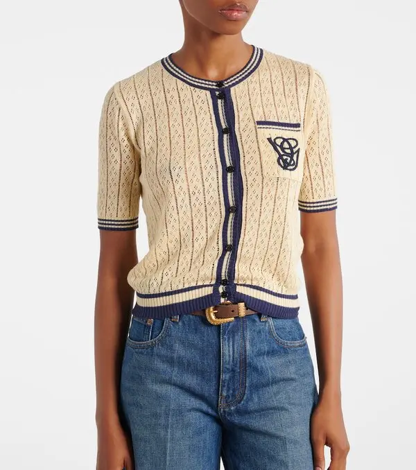 Valentino Garavani Cable-knit Cardigan