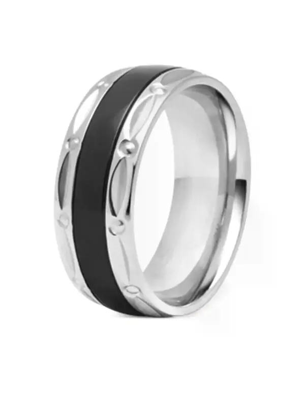 NIALAYA JEWELRY Engraved Band Ring