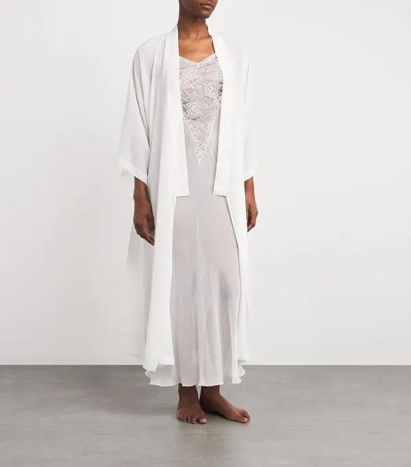 Olivia Von Halle Silk Queenie Long Robe