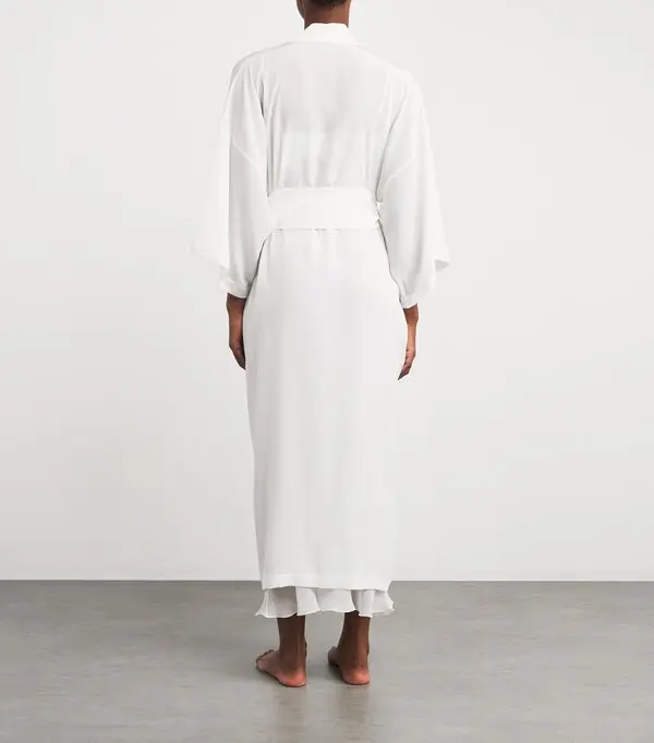 Olivia Von Halle Silk Queenie Long Robe