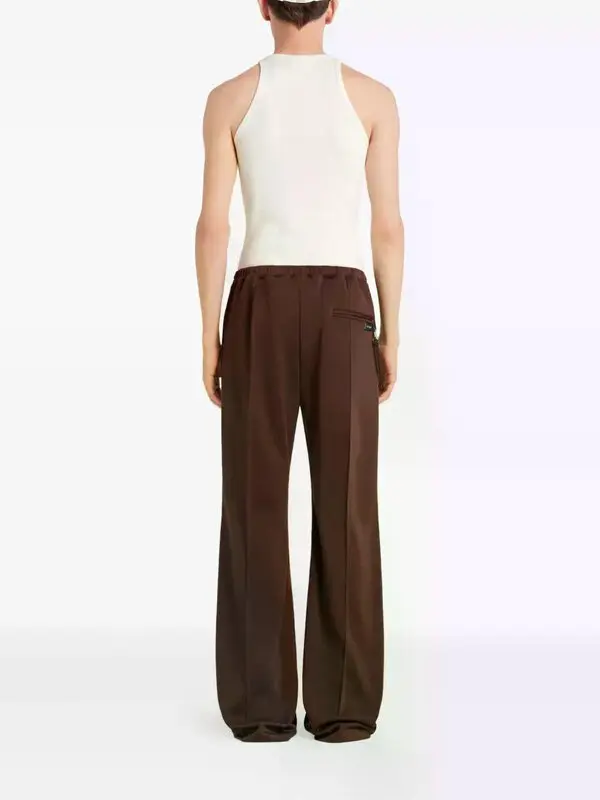 COURREGES Strap-detail Track Pants - Brown