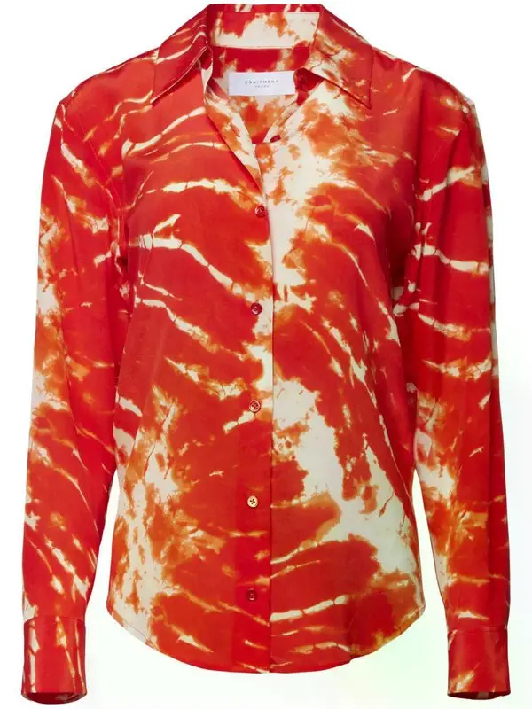 Equipment Silk Tie-dye Shirt