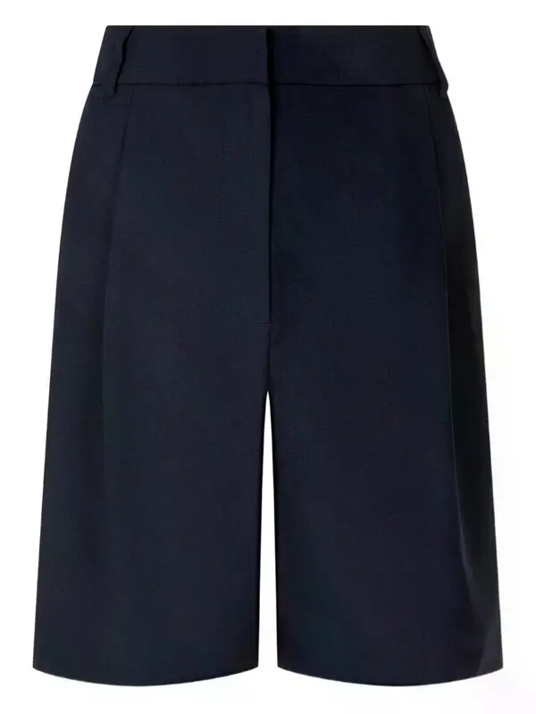 STUDIO TOMBOY Pleated Pocket Shorts - Blue