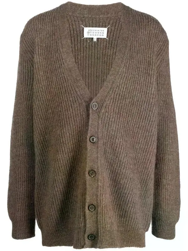 MAISON MARGIELA V-neck Alpaca-blend Cardigan