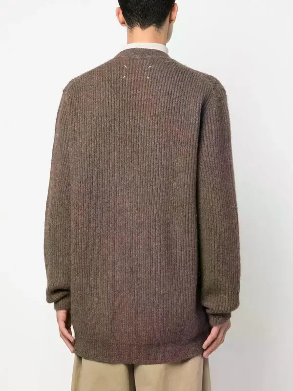 MAISON MARGIELA V-neck Alpaca-blend Cardigan