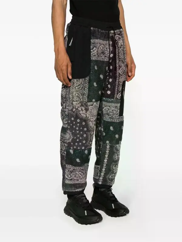 NEIGHBORHOOD Bandana-print Fleece Track Pants - Black