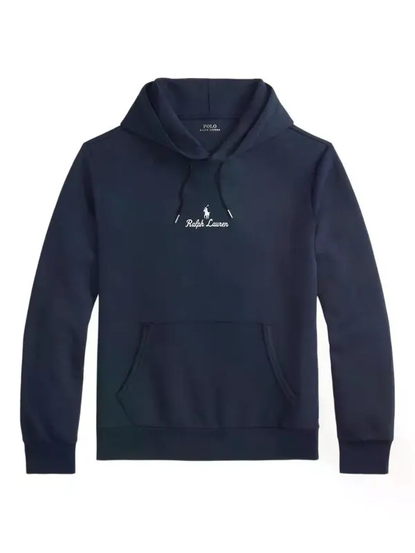 Polo Ralph Lauren Double-knit Logo Hoodie - Blue
