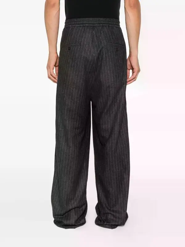 Isabel Benenato Pinstripe Elasticated Waist Trousers