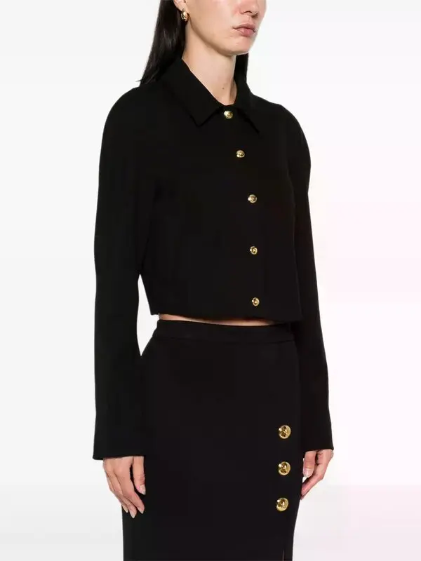 Pinko Cropped Jacket With Button Fastening