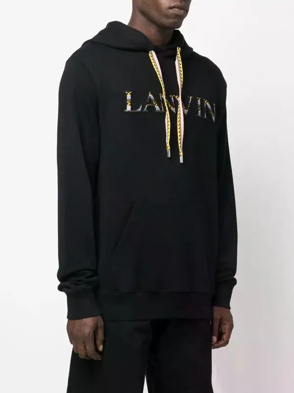 LANVIN Embroidered Logo Hoodie