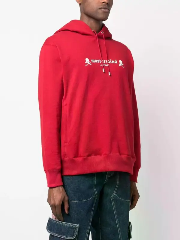 MASTERMIND WORLD Logo Print Cotton Hoodie
