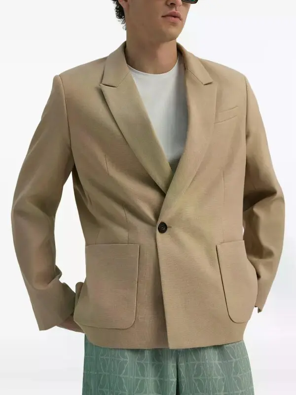 DOMAINE DES ARTISTES Double-breasted Patch-pocket Jacket