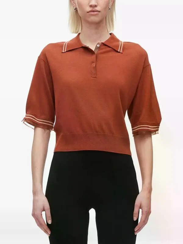 3.1 Phillip Lim Short-sleeve Wool Polo Shirt