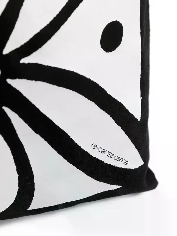 10 CORSO COMO Abstract Floral Print Tote Bag