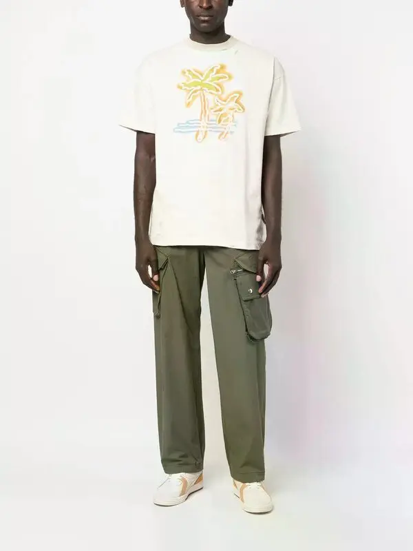 Palm Angels Logo-print Cotton T-shirt