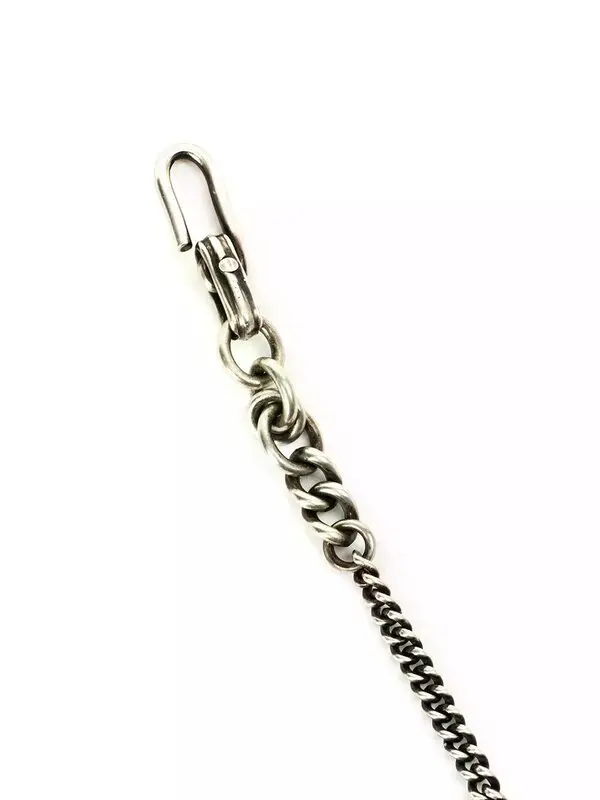 Werkstatt:München Sterling Silver Curb Chain Keyring