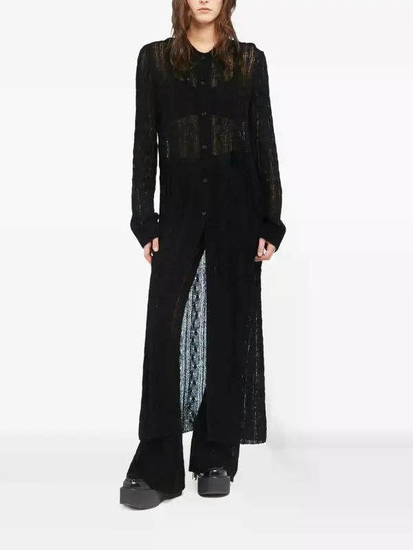 Alanui Button-front Open-knit Cardigan