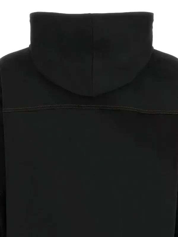 Mcm Hooded Sweatshirt With Contrast Stitching
