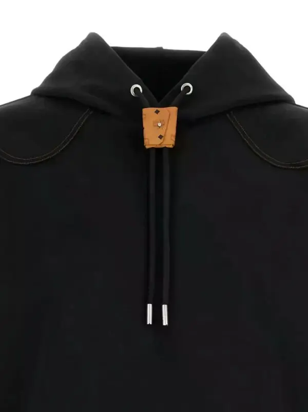 Mcm Hooded Sweatshirt With Contrast Stitching