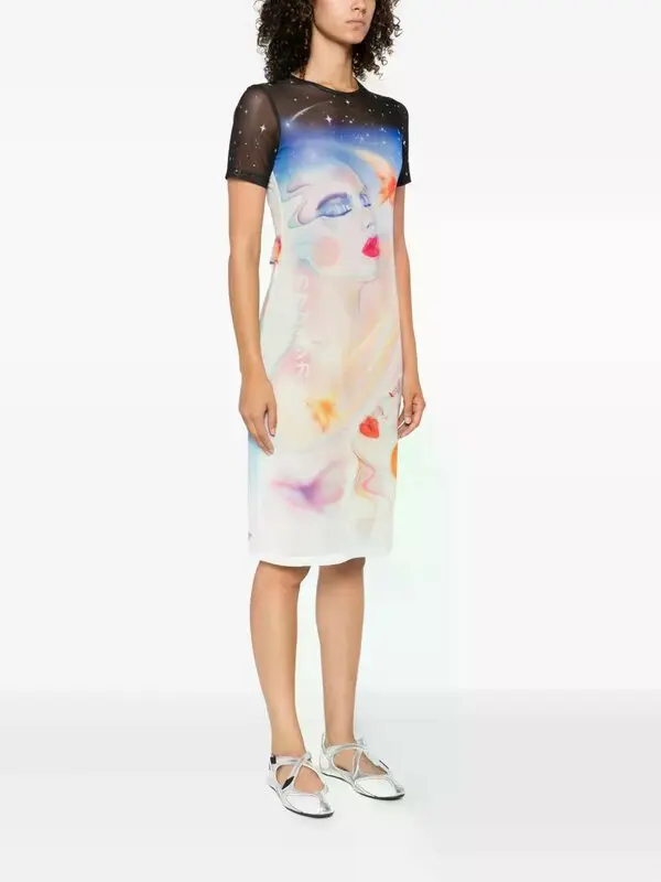 Casablanca Printed Midi Dress