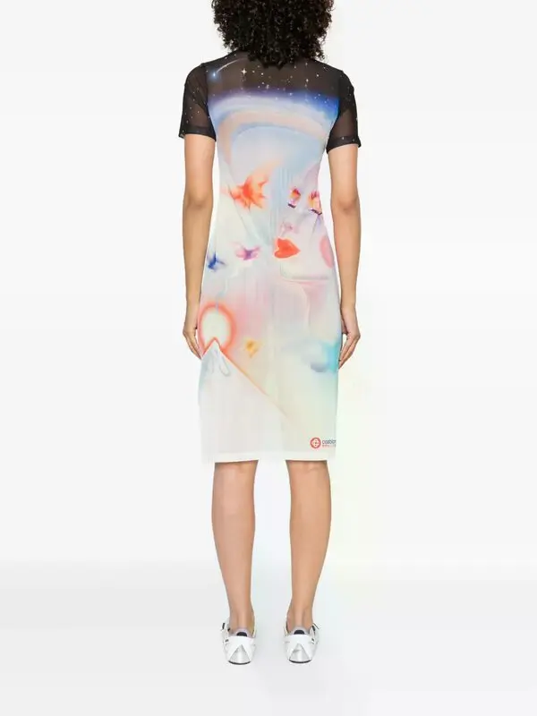 Casablanca Printed Midi Dress