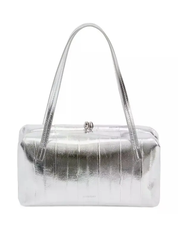 JIL SANDER Goji Pillow Tote Bag - Silver