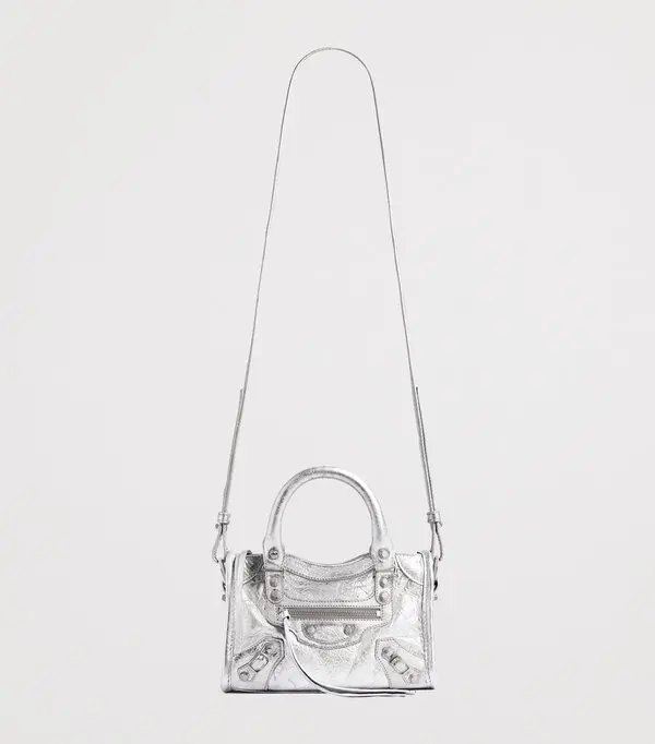 Balenciaga Metallic Le City Nano Top-handle Bag