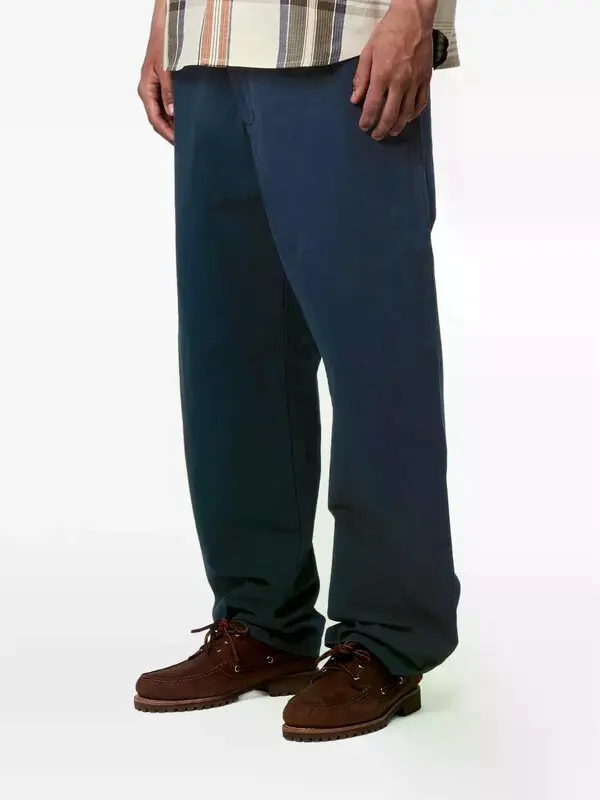 Carhartt Work In Progress Logo-patch Trousers - Blue