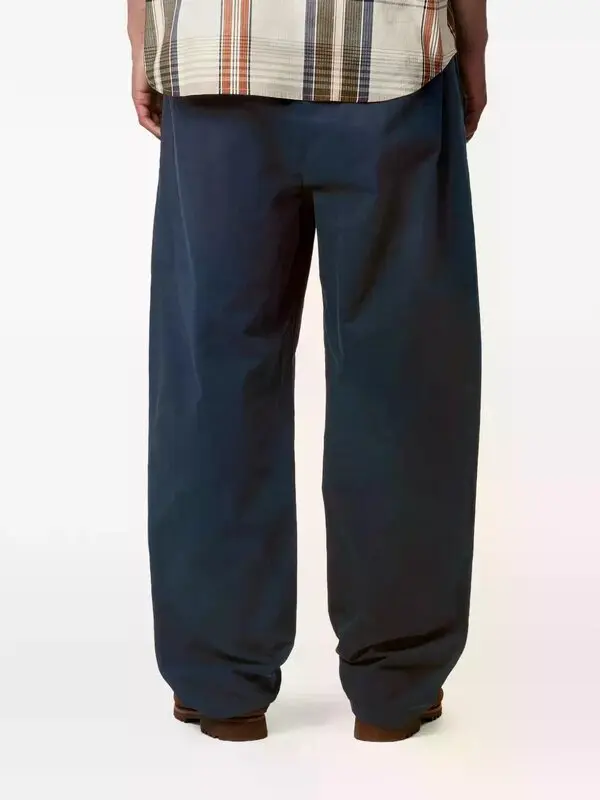 Carhartt Work In Progress Logo-patch Trousers - Blue