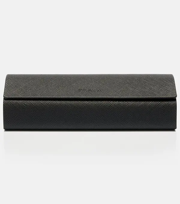 Prada Square Acetate Eyeglasses With Tortoiseshell Frame