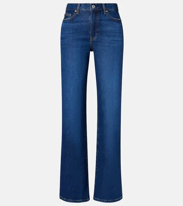 Ag Mid-rise Wide-leg Jeans