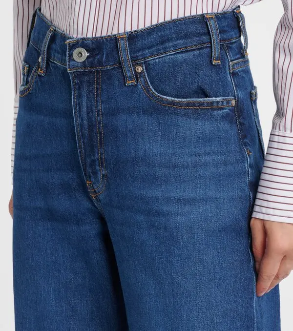Ag Mid-rise Wide-leg Jeans