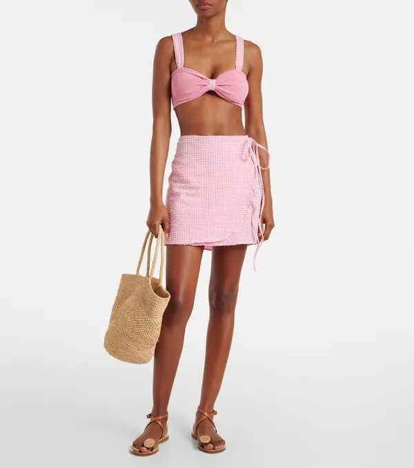 Hunza G Gingham Beach Cover-up
