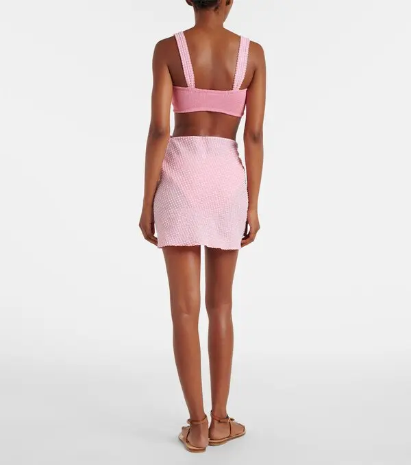 Hunza G Gingham Beach Cover-up