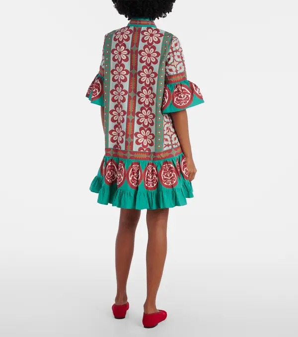 La DoubleJ Choux Printed Cotton Poplin Shirt Dress