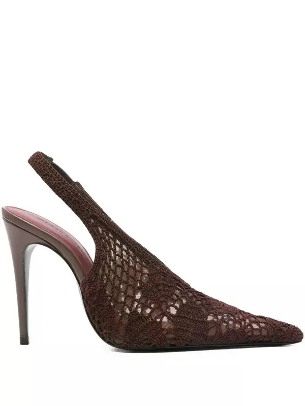 Magda Butrym 100mm Slingback Knitted Pumps