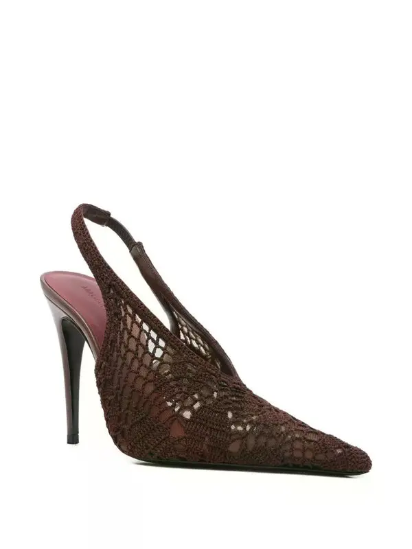 Magda Butrym 100mm Slingback Knitted Pumps
