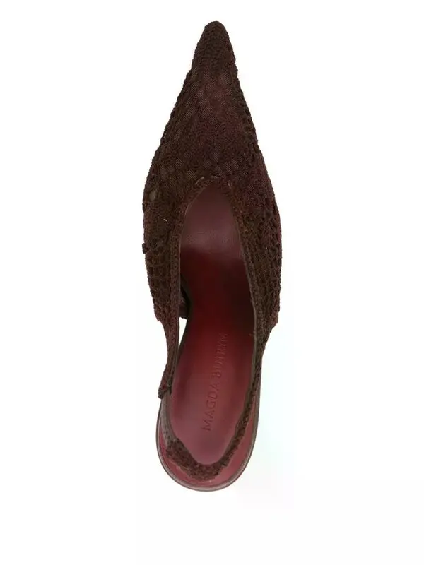 Magda Butrym 100mm Slingback Knitted Pumps