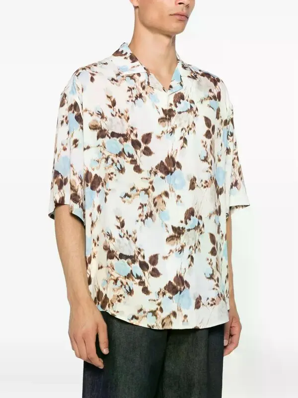AMI Paris Camp-collar Floral Shirt