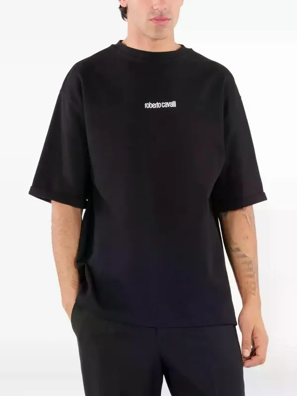 Roberto Cavalli Logo-embroidered T-shirt