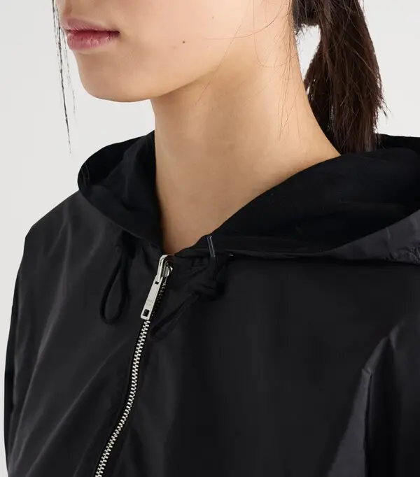 Prada Cotton Reversible Hooded Jacket - Black