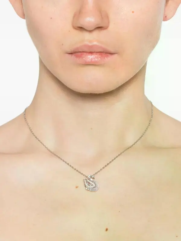SWAROVSKI Swan Pendant Necklace With Crystal Embellishment