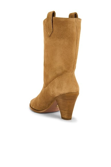AQUAZZURA Boogie Cowboy 70 Bootie - Camel
