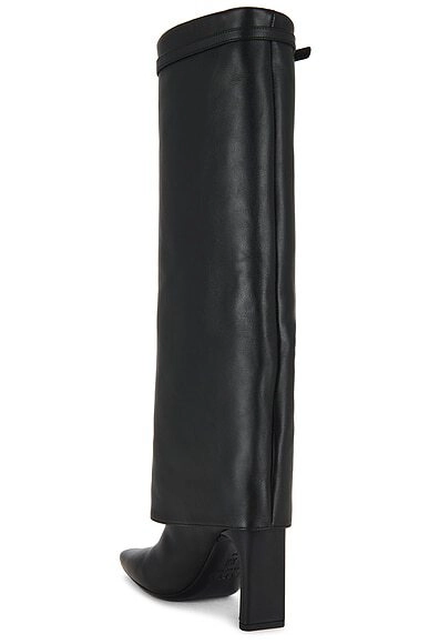 Staud Wally Foldover High Heel Boot - Black